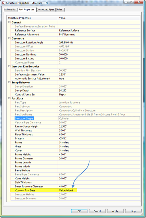 Civil 3D Reminders: Pipe Network - Custom Parameters